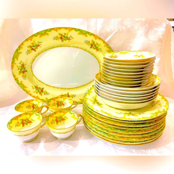 Noritake M | Dining | 32 Pc Vintage Noritake M China Set Lbs Set | Poshmark